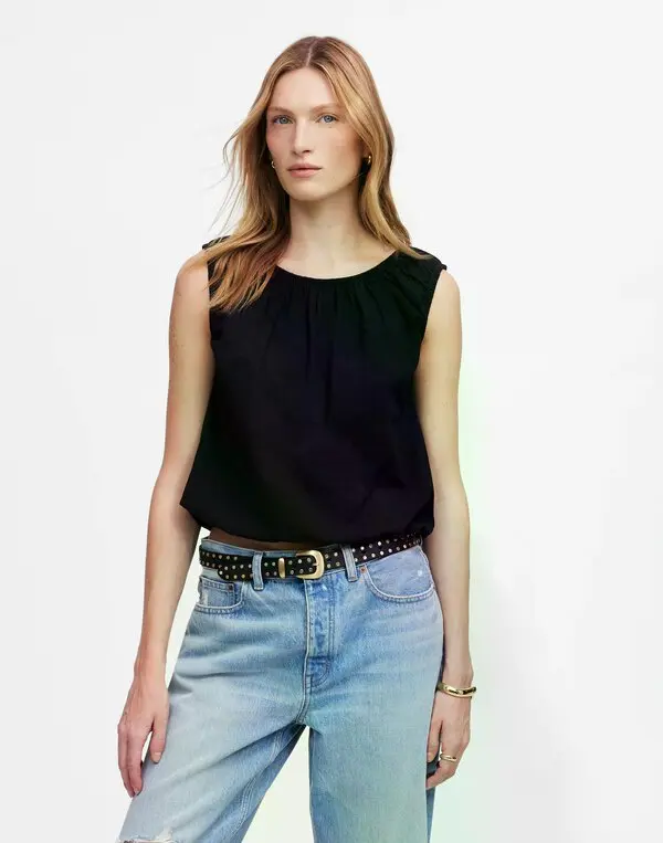Madewell Bubble-hem Tee - Jet Black