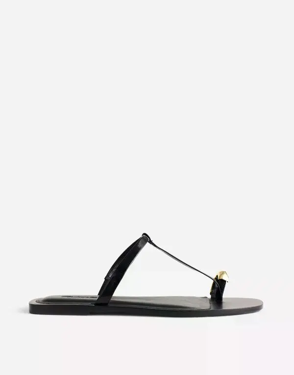 Madewell The Dessa Toe Ring Sandal - True Black