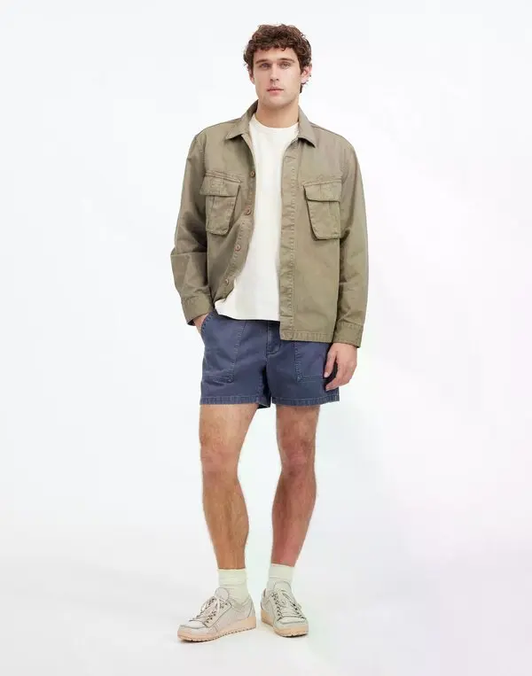 Madewell Garment-dyed Cotton Twill Fatigue Shorts