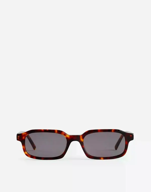 Madewell Rounded Rectangle Acetate Sunglasses - Dark Tortoise