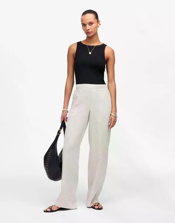 Madewell The Easy Pull-on Linen Pants - Oat