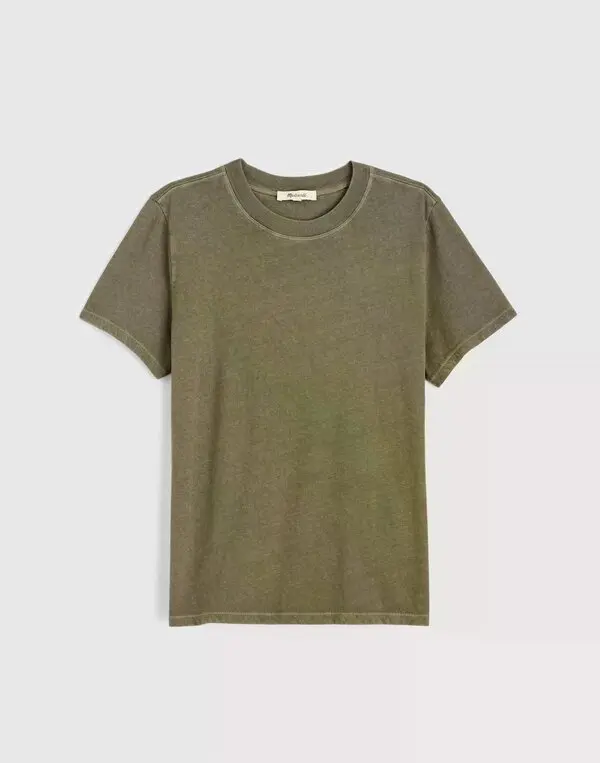 Madewell Relaxed Tee In Vintage Jersey - Faded Olive