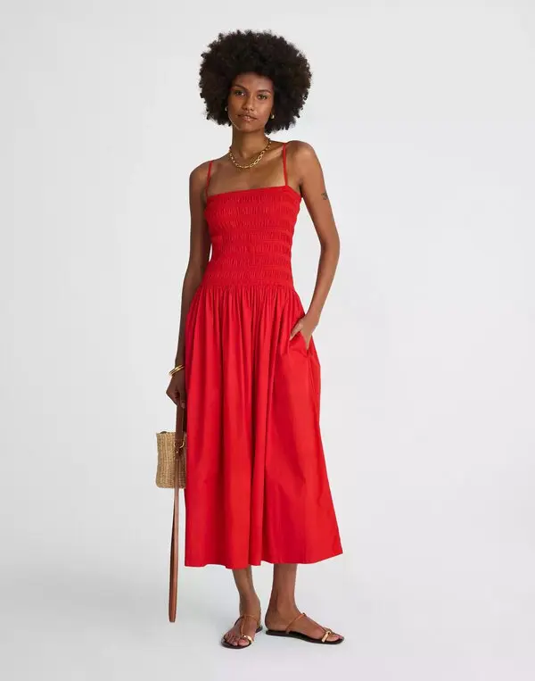 red flowy maxi dress Red Maxi Dress With Cut Outs main image 0