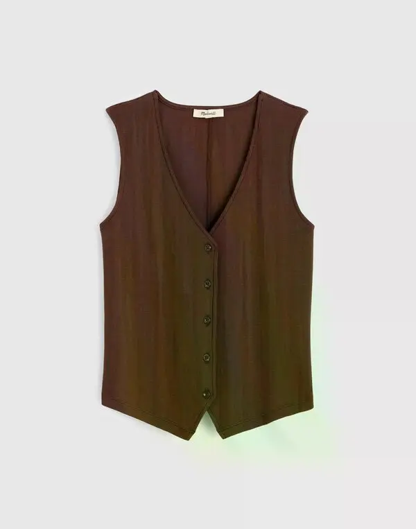 Madewell Ribbed V-neck Vest