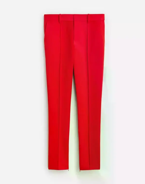 Madewell Mid-rise Slim Ankle Pant - Bright Cherry