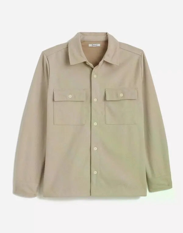 Madewell Heavyweight Shirt-jacket - Heather Cream