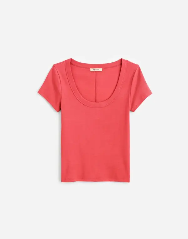 Madewell Generative Cotton Ribbed Scoopneck Tee