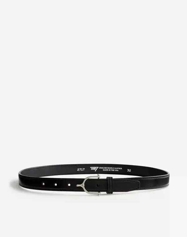 Madewell Tory Leather Spur Belt - Black