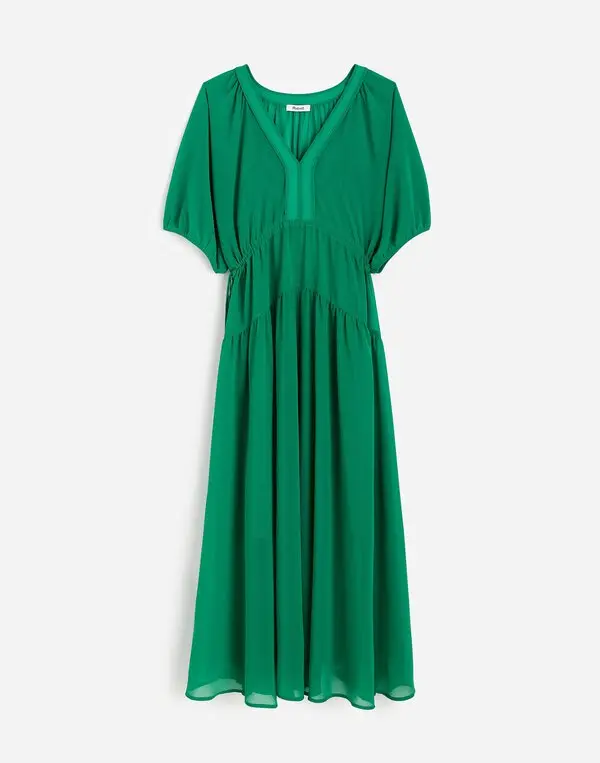 Madewell Sheer V-Neck Dolman Maxi Dress In Verdant Green - 71% Off |  Editorialist