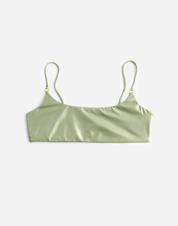Madewell Jade Swim Hinge Bikini Top - Green