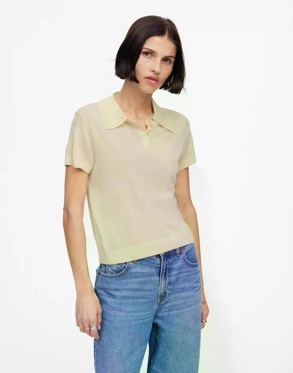 Madewell Leset James Polo Tee - Chapel