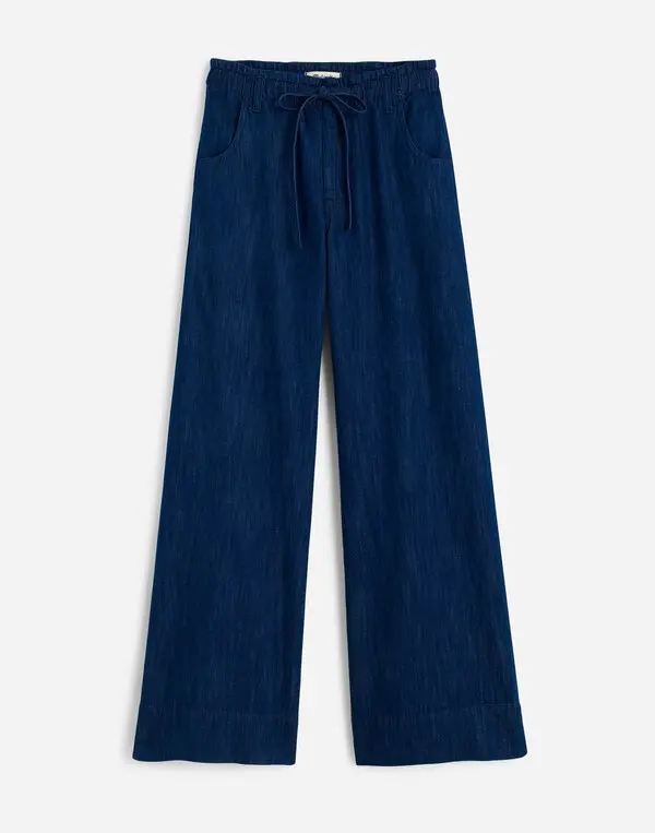 Buy Madewell The Denim Pull-on Wide-leg Pant Bright Rinse Wash