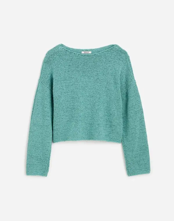 Madewell Boatneck Pullover Sweater - Wave Crest
