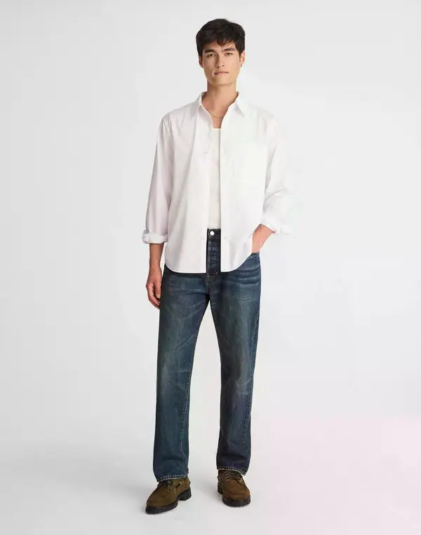Madewell Cotton Poplin Button-up Shirt - White
