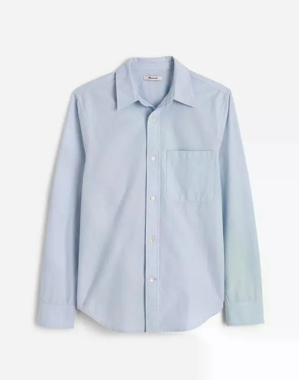Madewell Button-up Shirt In Everyday Twill - City Blue