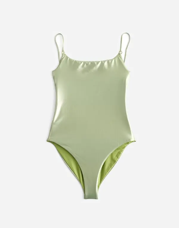 Madewell Jade Swim Hinge One-piece Swimsuit - Green