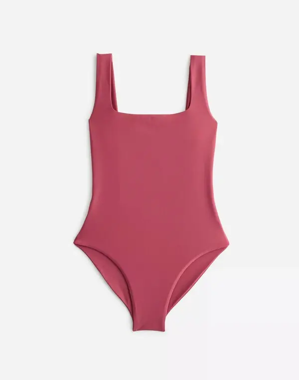 Madewell Jade Swim Haven One-piece Swimsuit - Berry