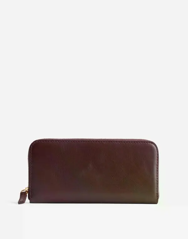 Madewell The Essential Continental Zip Wallet - Chocolate Raisin