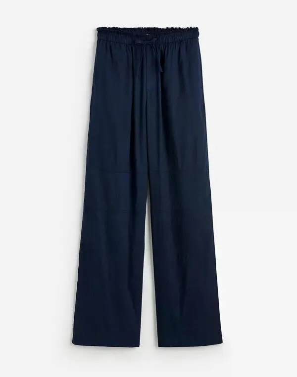 Madewell Raw-edge Drawstring Pant - Juniper Berry