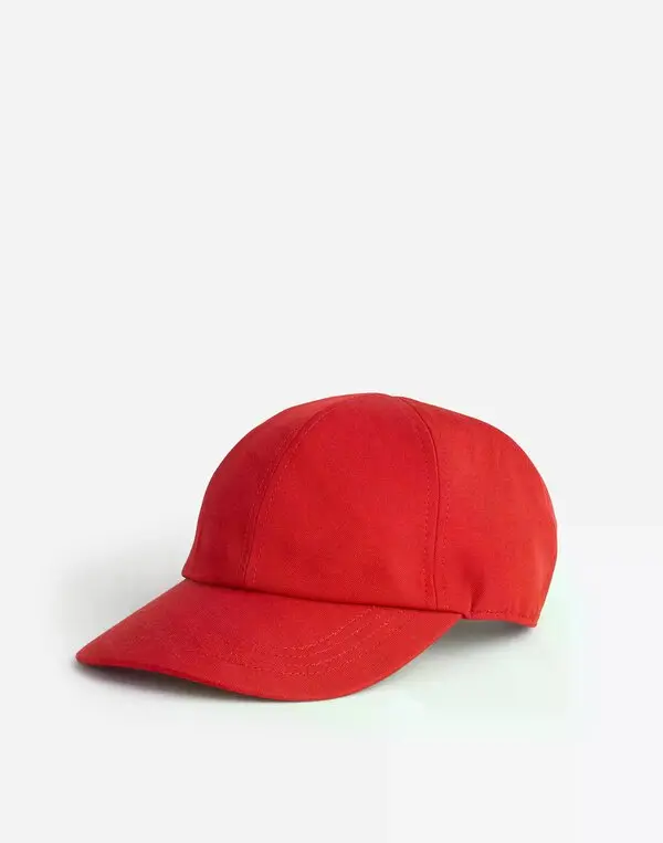 Madewell Canvas Baseball Hat - Bandana Red