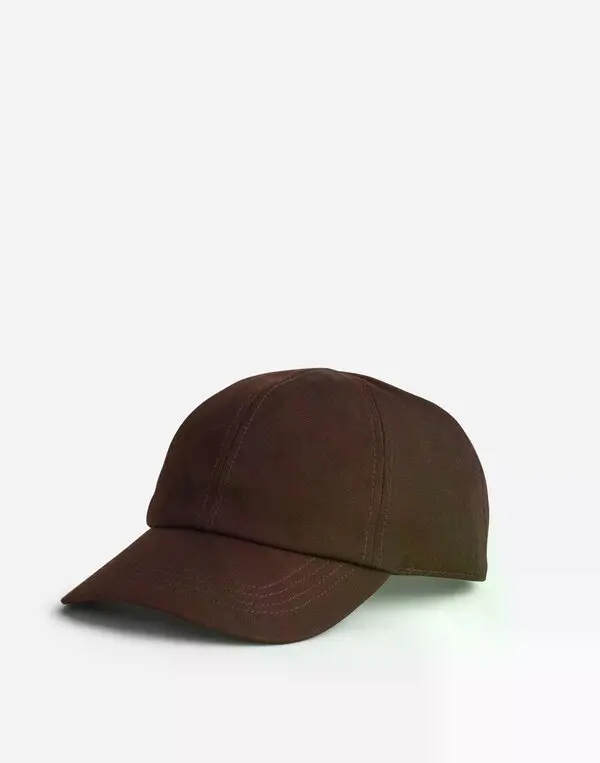 Madewell Canvas Baseball Hat - Dark Carob