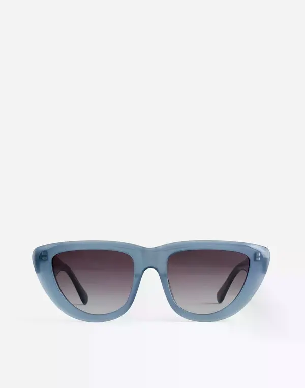 Madewell Oversized Angular Sunglasses - Feather Blue