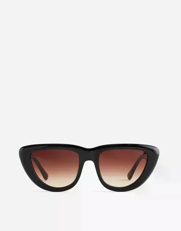 Madewell Oversized Angular Sunglasses - True Black