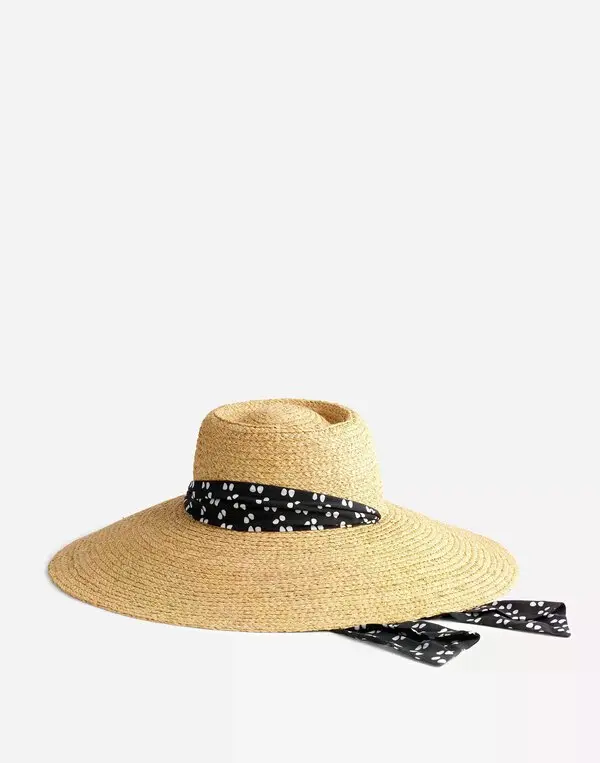 Madewell Scarf Straw Hat - Golden Khaki