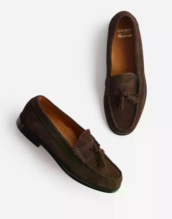 Madewell X G.H. Bass Lennox Weejuns® Leather Loafers - Brown  display picture 1