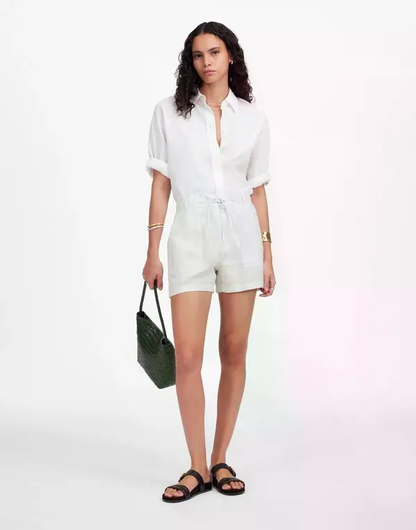 Madewell Linen Drawstring Shorts