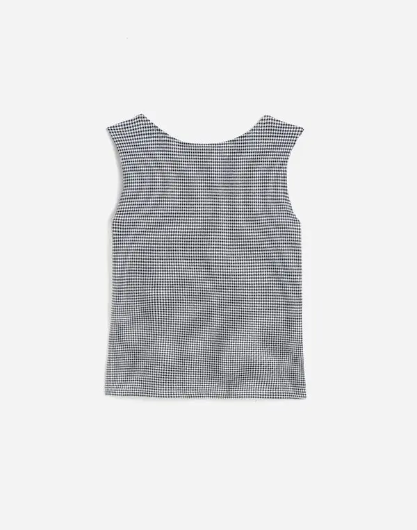 Madewell Gingham Low-back Tee