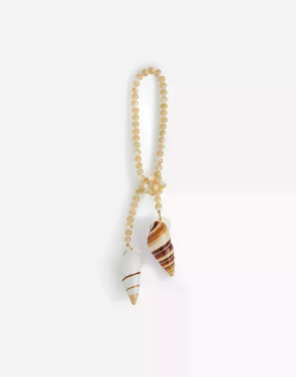 Madewell Shell And Pearl Bag Charm - Vintage Khaki