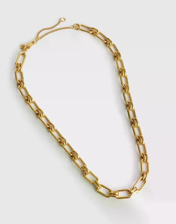 Madewell Chunky Link Chain Necklace - Antique Gold