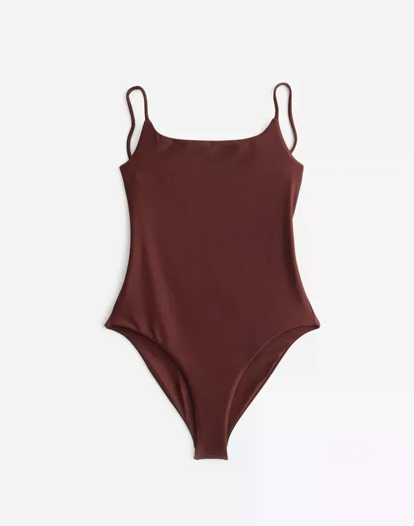 Madewell Jade Swim&reg; Trophy One-piece Swimsuit - Mocha