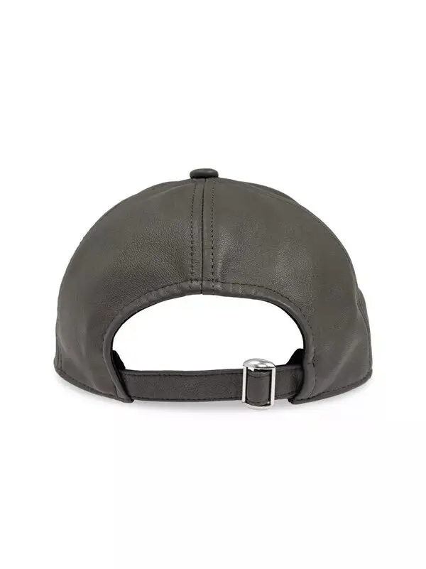 YVES SALOMON Leather Baseball Cap