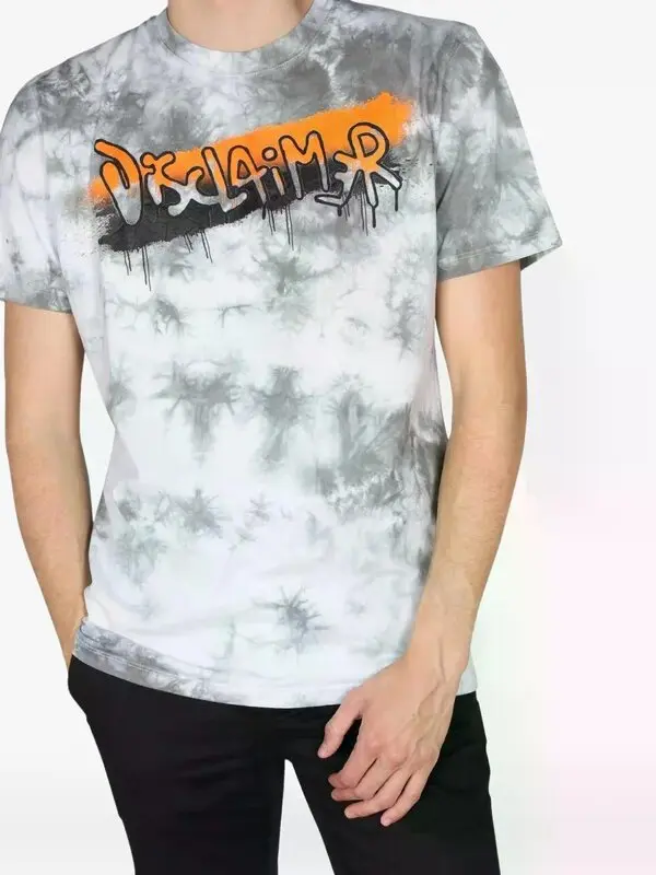 DISCLAIMER Tie-dye Logo-print T-shirt