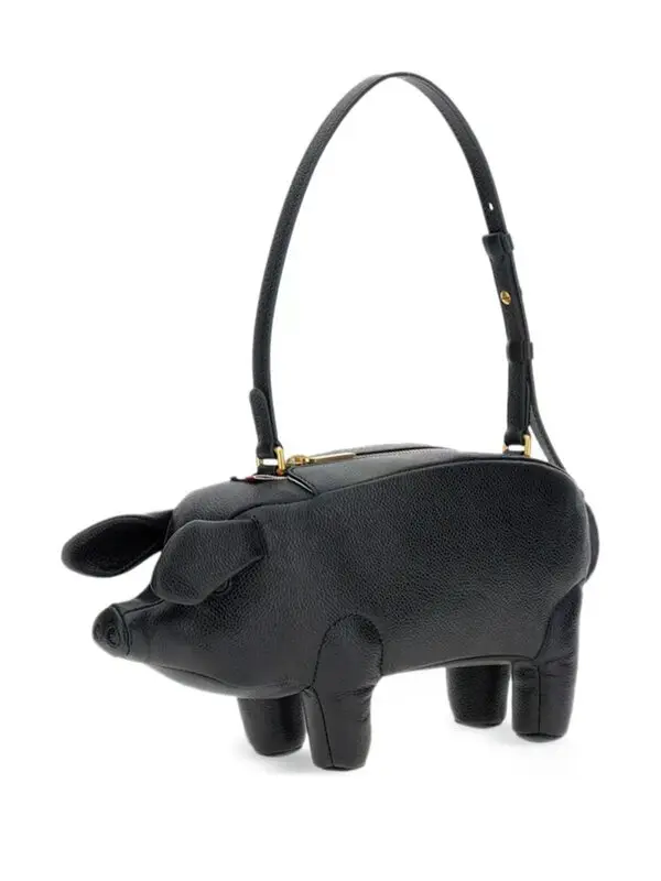 Thom Browne Pig-shaped Shoulder Bag - Black