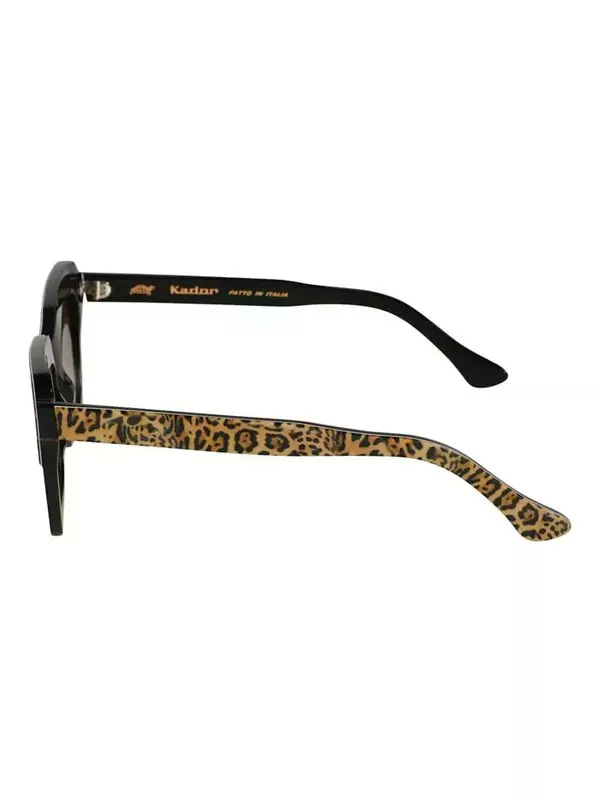 KADOR Kallima Leopard-print Geometric Sunglasses