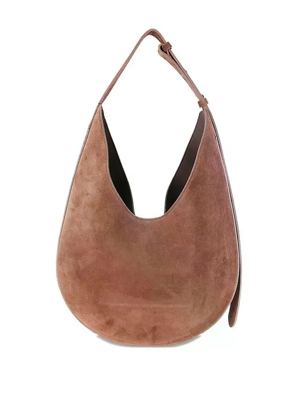 AESTHER EKME Suede Curved Shoulder Bag