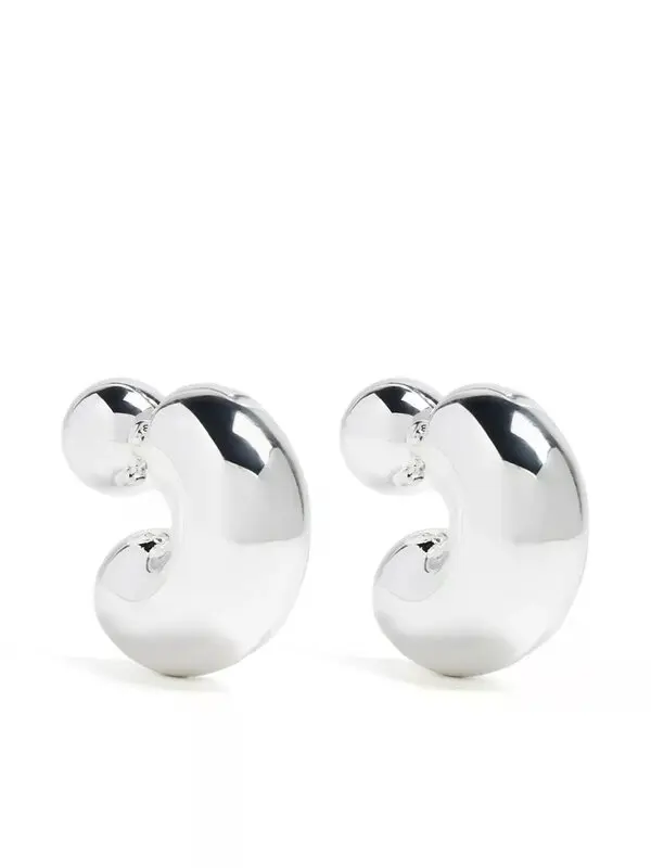 Jenny Bird Tome Medium Hoops - Silver