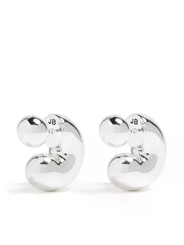 Jenny Bird Tome Medium Hoops - Silver
