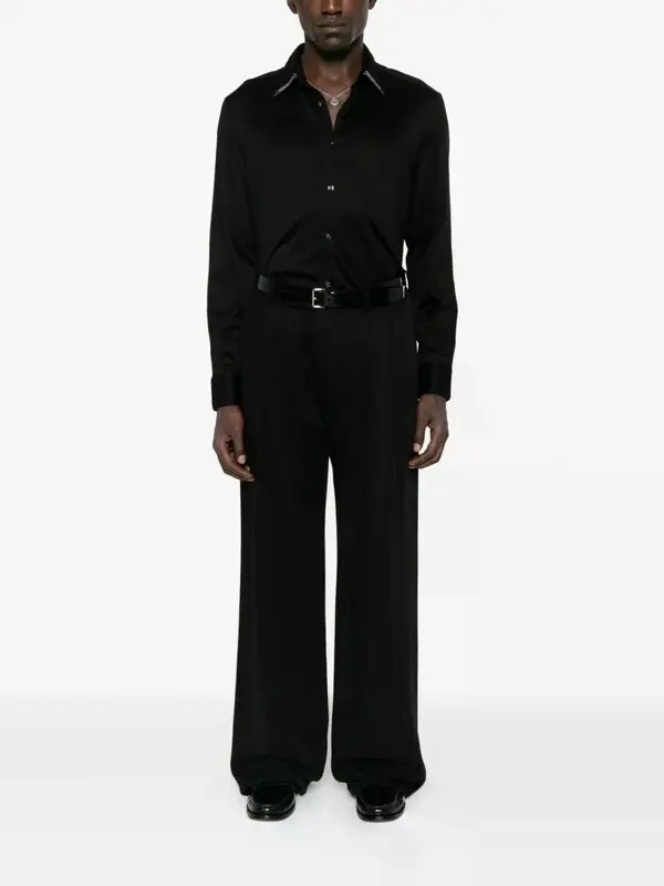 Emporio Armani Logo-plaque Long-sleeve Shirt