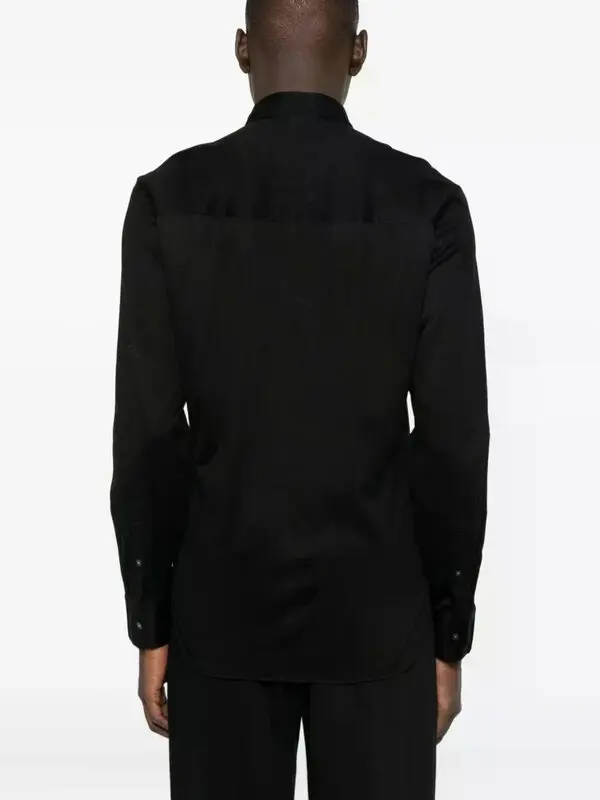 Emporio Armani Logo-plaque Long-sleeve Shirt