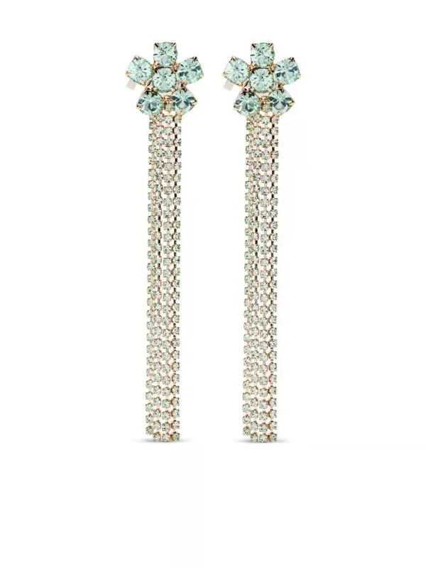 Rosantica Flower-cluster Chain Earring - Gold