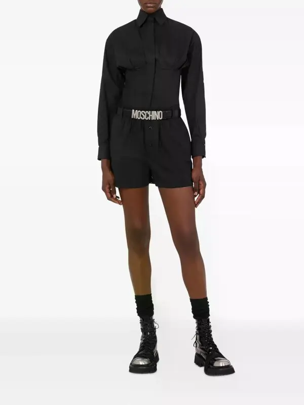 Moschino Button-fastening Cotton Shorts
