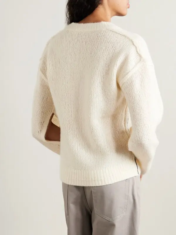 Maria Mcmanus Cashmere Sweater With Piped Sleeves