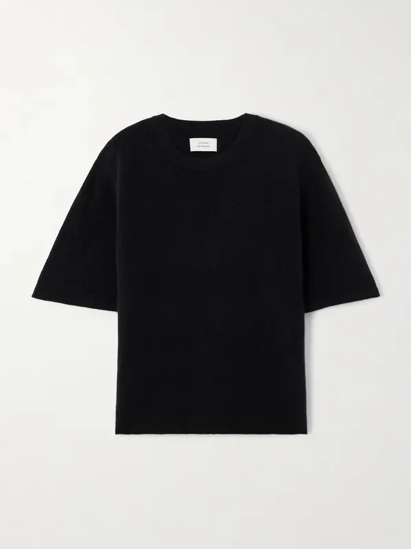 Loulou De Saison Wool-blend 'raven' T-shirt