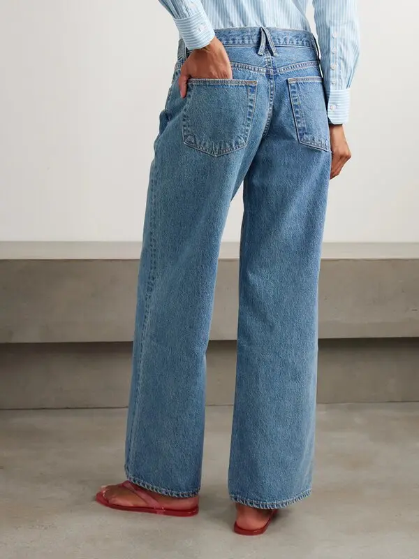 SLVRLAKE Lexi Low-rise Wide-leg Jeans - Blue