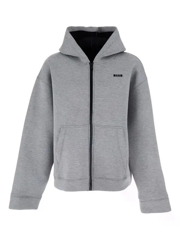 MSGM Hooded Zip-up Jacket