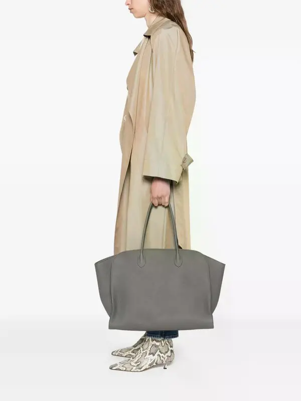 THE ROW Leather Tote Bag - Grey
